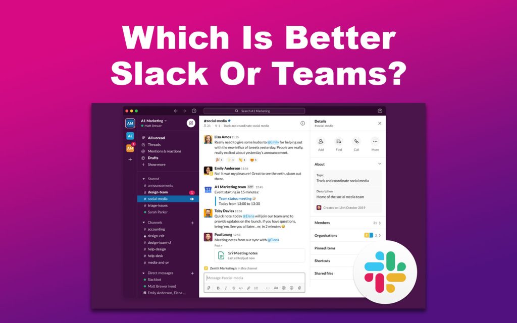 Which Is Better: Slack or Teams? [Feature Comparison] - Portfolink