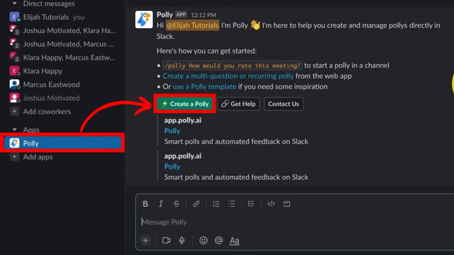 Creating a Poll Within Slack Channels [ 6 Easy Steps] - Portfolink